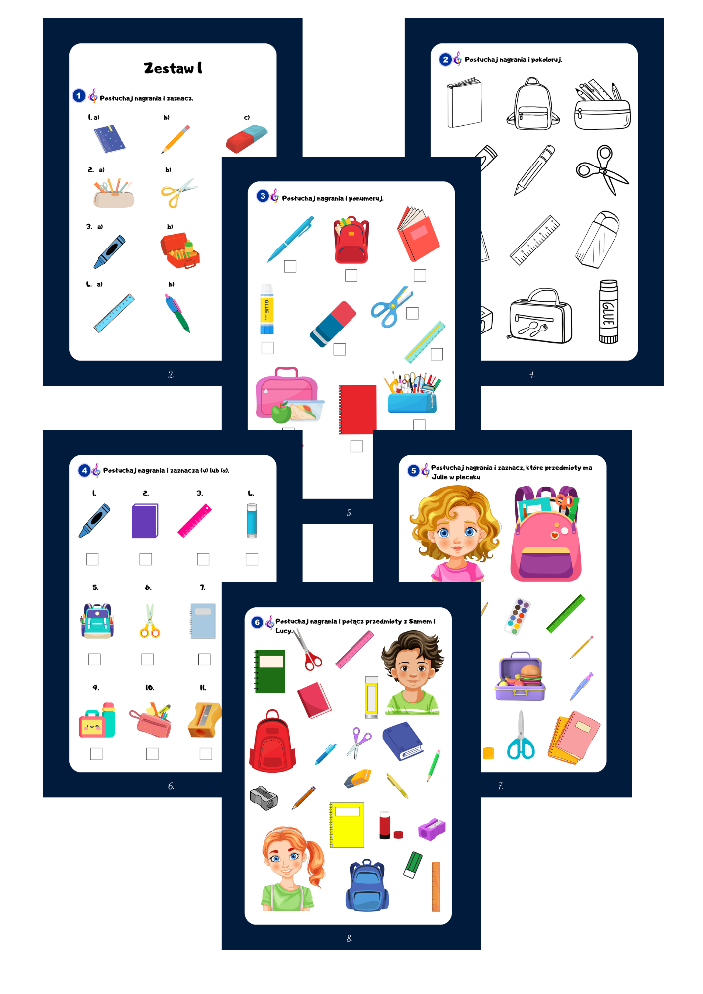 Listening tasks grade 1 set 1 - English&You